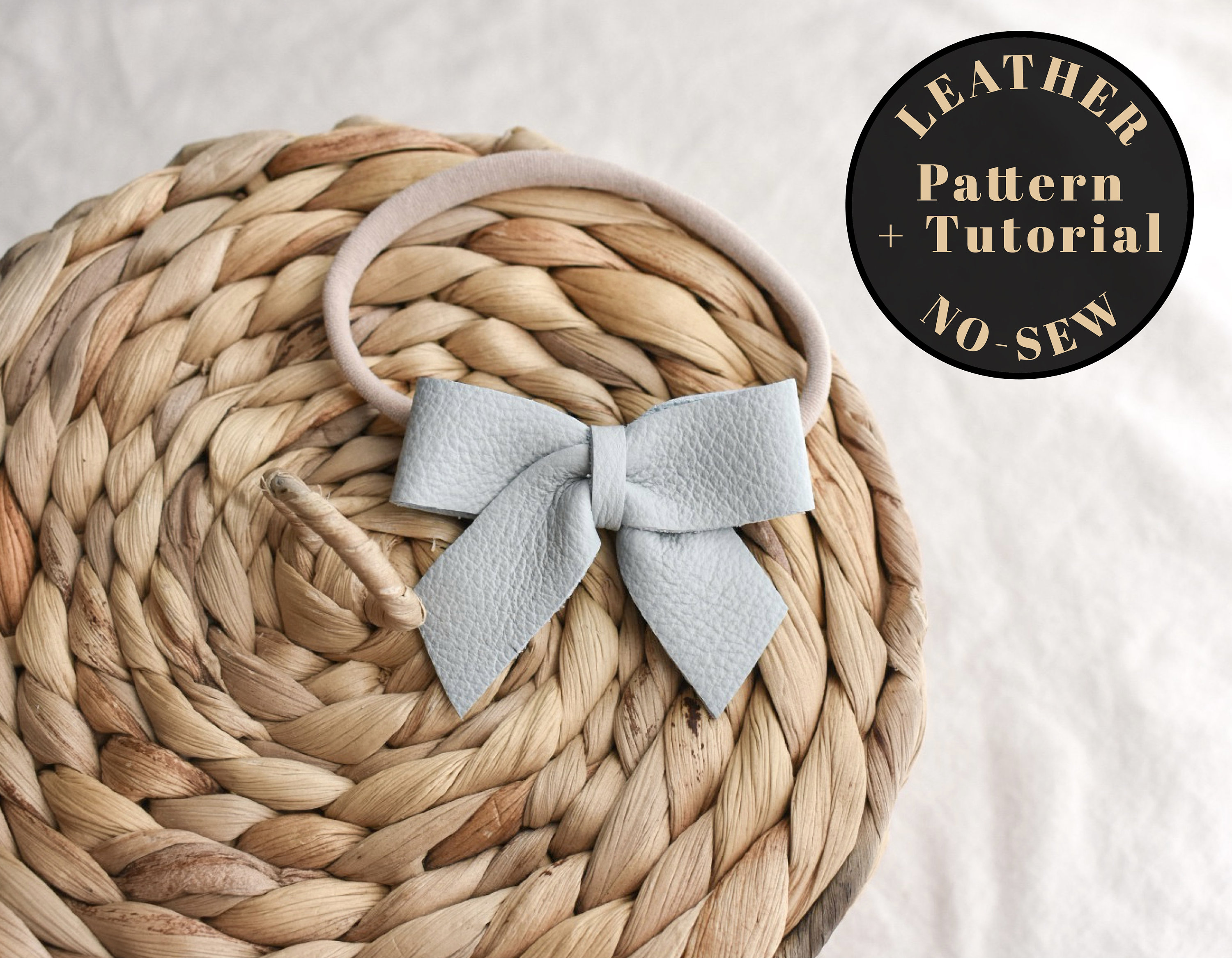 Leather Hair Bow Pattern PDF Baby Bow Pattern No Sew DIY - Etsy