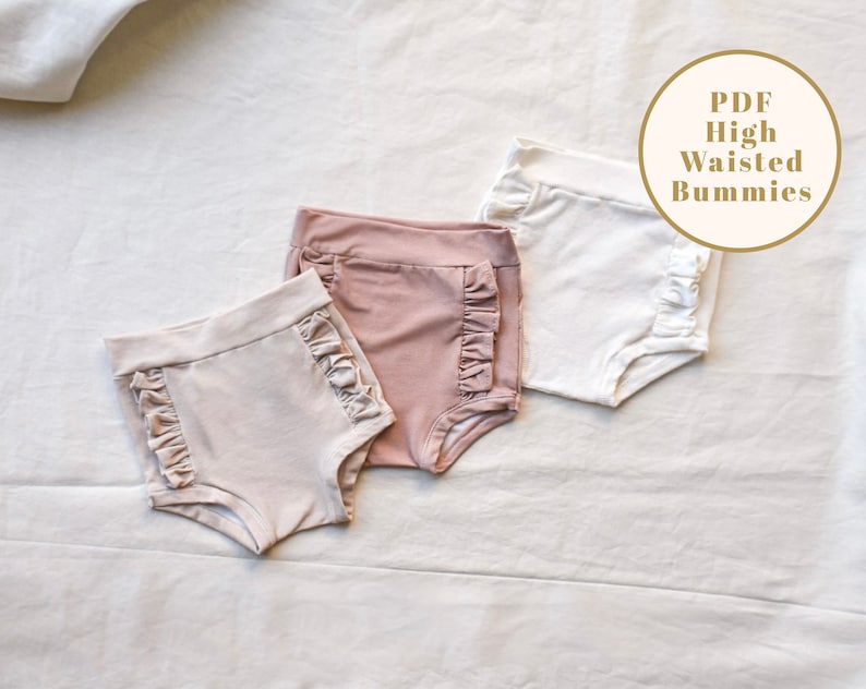 High Waisted Bummie Pattern PDF Bummies Sewing Pattern Baby - Etsy
