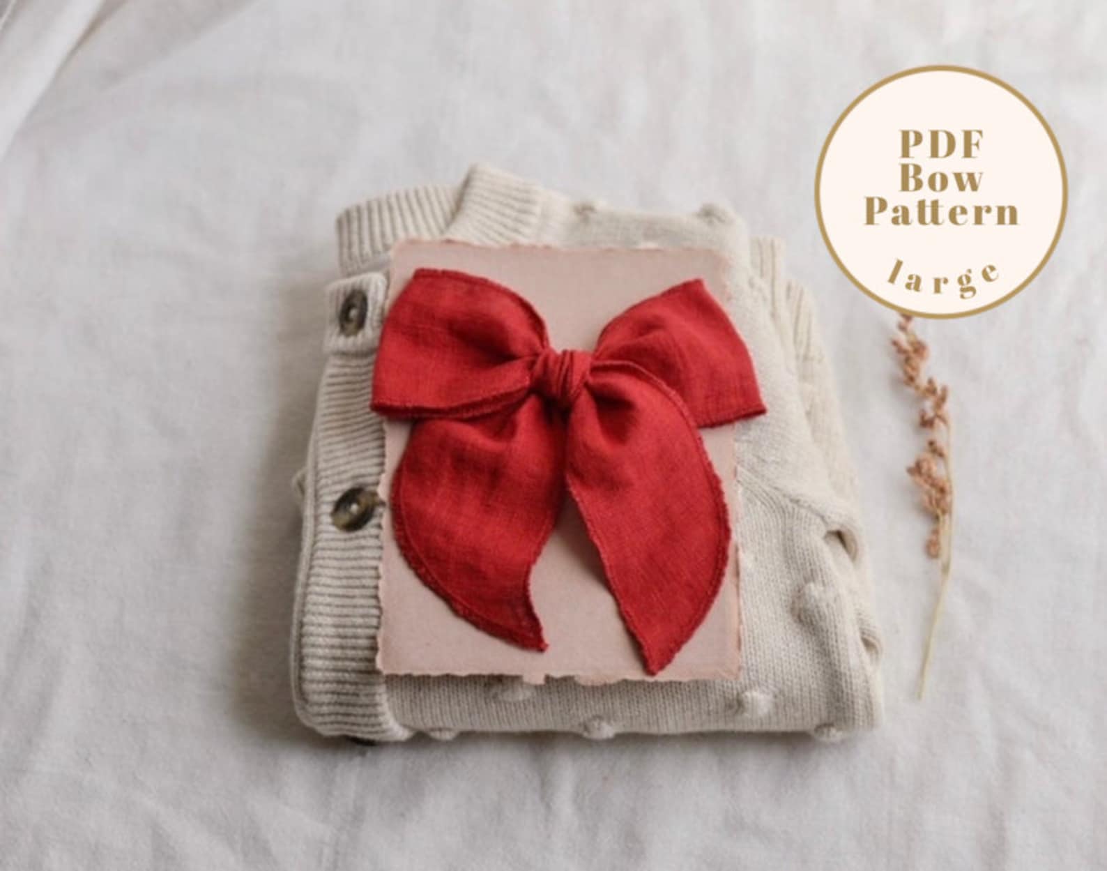 Hair Bow Pattern 2 Sizes PDF Baby Bow Pattern DIY Hair Bow - Etsy