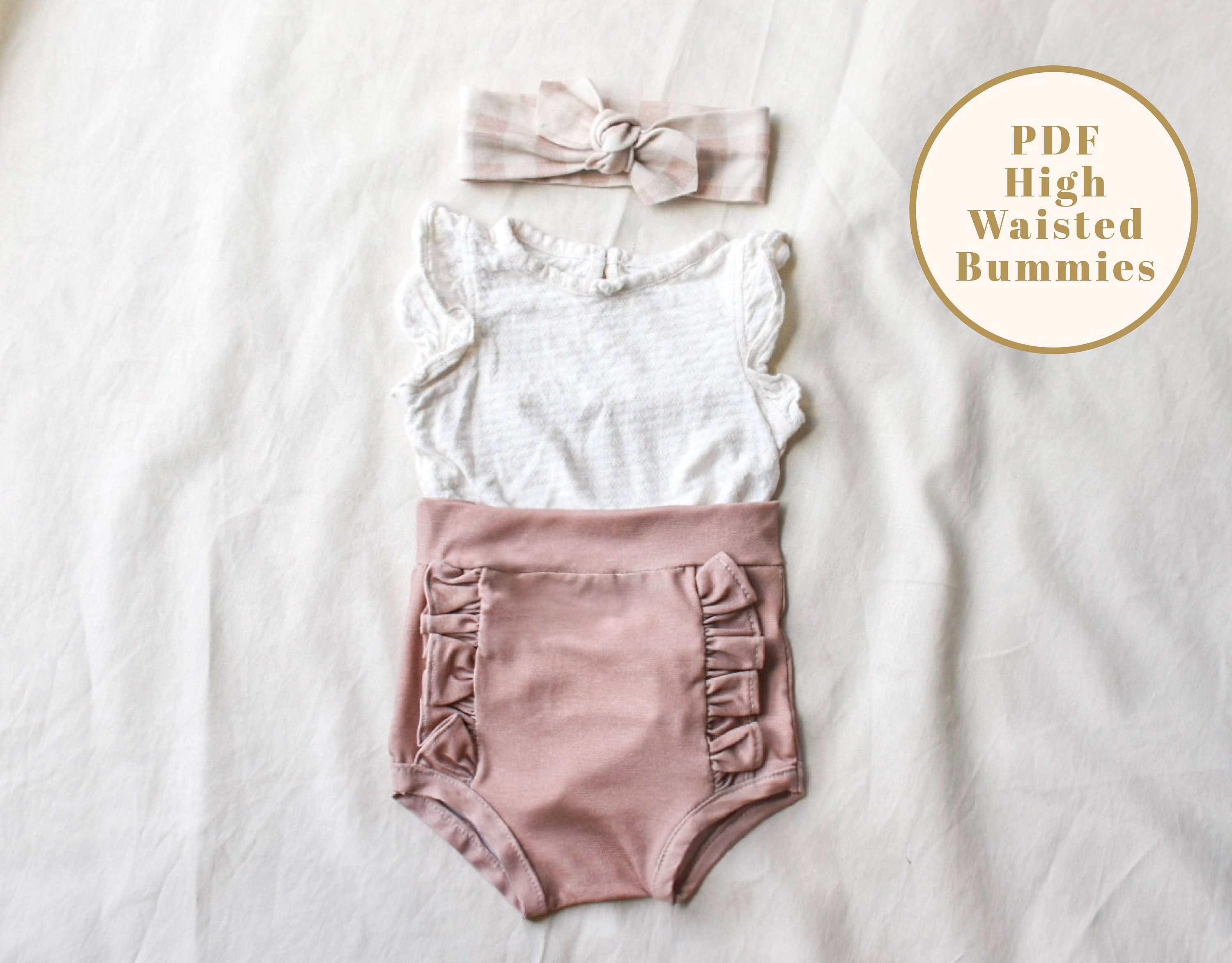 High Waisted Bummie Pattern PDF Bummies Sewing Pattern Baby - Etsy