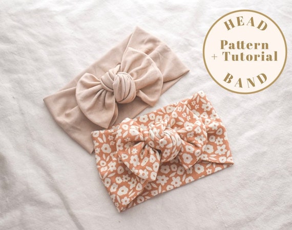 Stretch Headband PDF Pattern Baby Bow Headband Sewing - Etsy