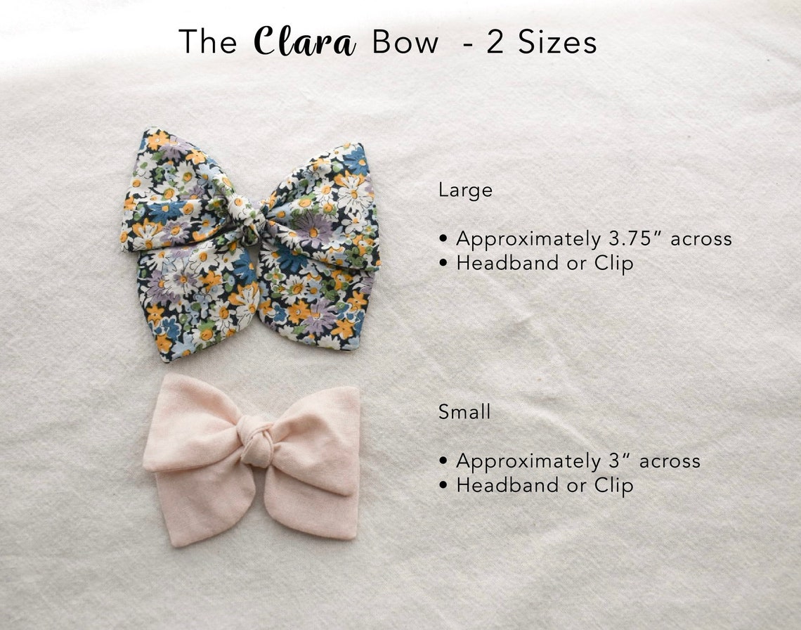 Hair Bow Pattern 2 Sizes PDF Baby Bow Pattern DIY Hair Bow - Etsy