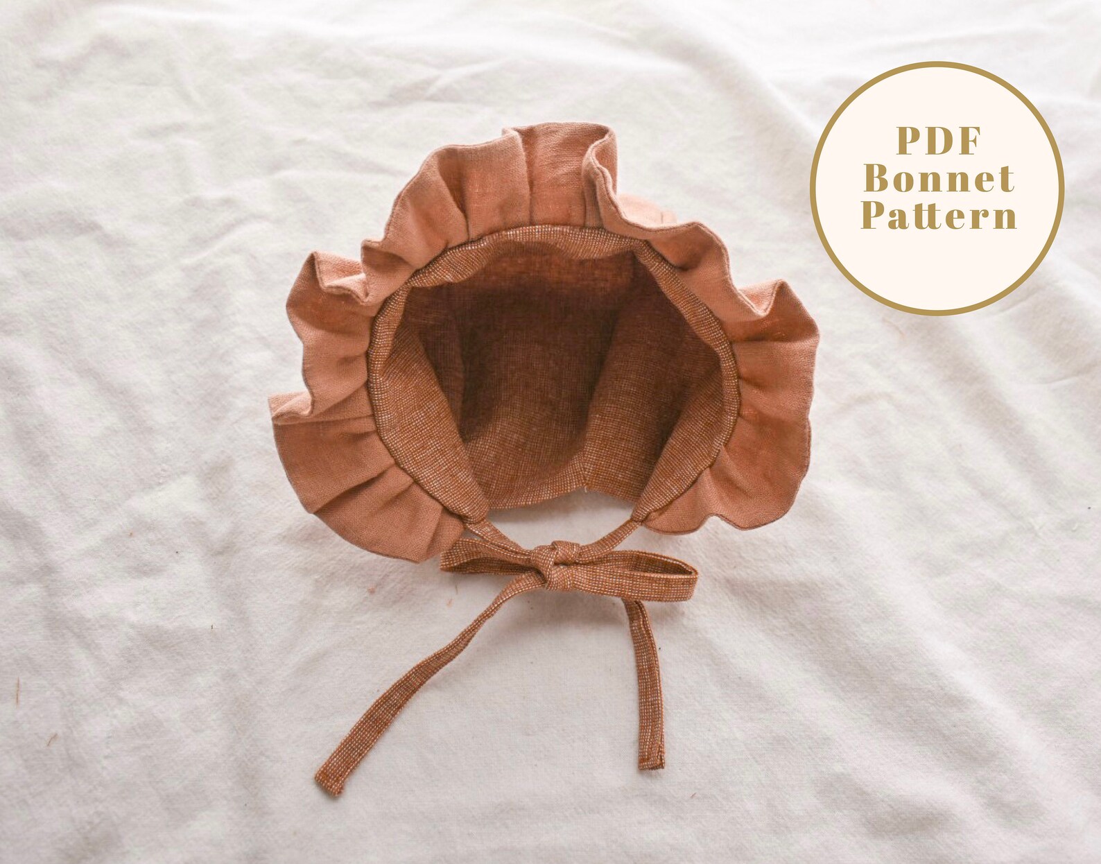 Ruffle Bonnet Pattern Bonnet PDF Baby Bonnet Pattern Frill - Etsy