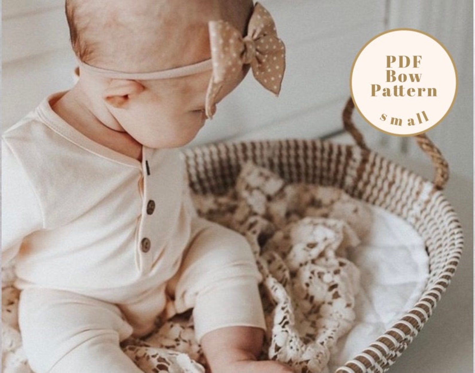 Hair Bow Pattern 2 Sizes PDF Baby Bow Pattern DIY Hair Bow - Etsy