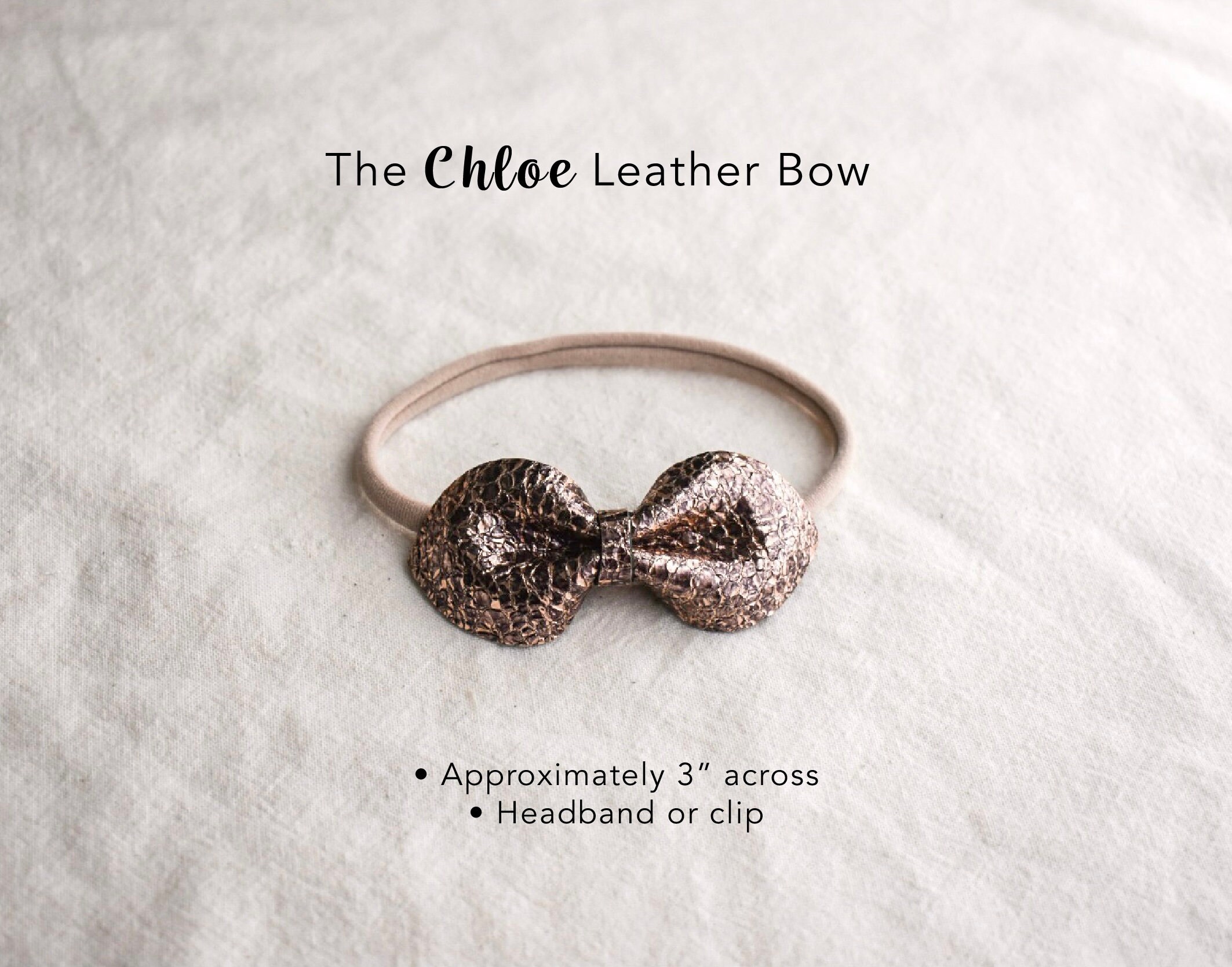 Leather Hair Bow Pattern, PDF Baby Bow Pattern, No Sew DIY Hair Bow ...