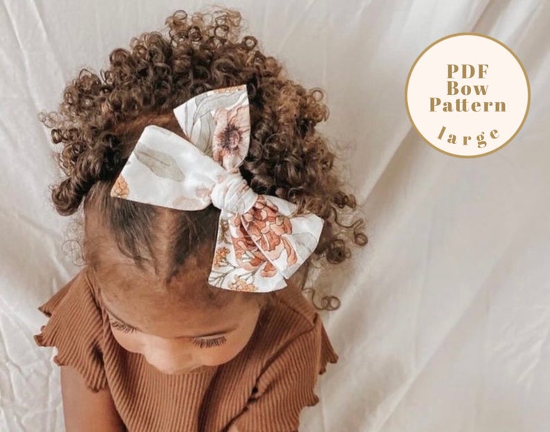 Pinwheel Hair Bow Pattern 2 Sizes PDF Baby Bow Pattern DIY - Etsy