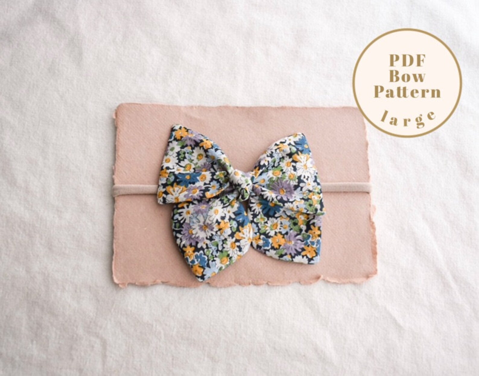 Hair Bow Pattern, 2 Sizes PDF Baby Bow Pattern, DIY Hair Bow, Baby Hair ...