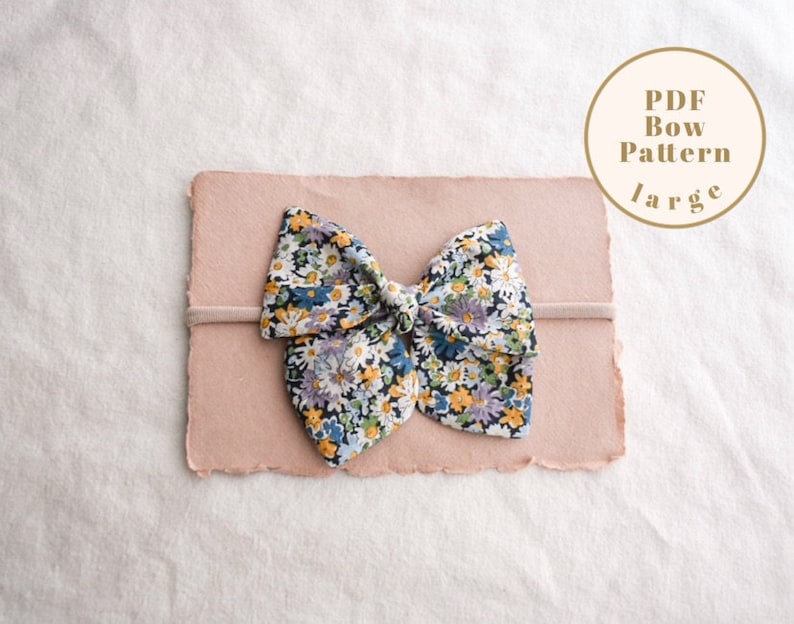 Hair Bow Pattern 2 Sizes PDF Baby Bow Pattern DIY Hair Bow - Etsy