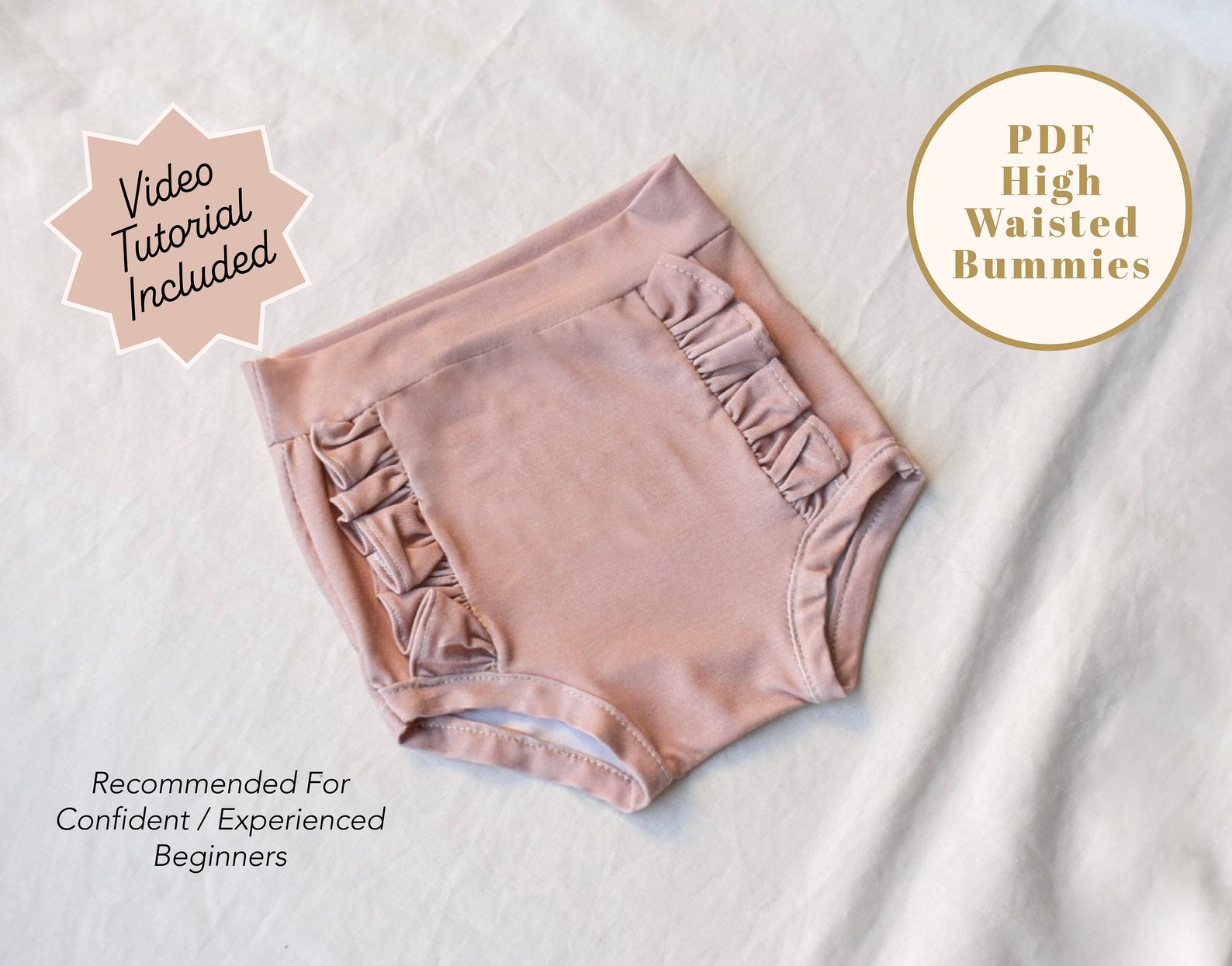 High Waisted Bummie Pattern PDF Bummies Sewing Pattern Baby - Etsy