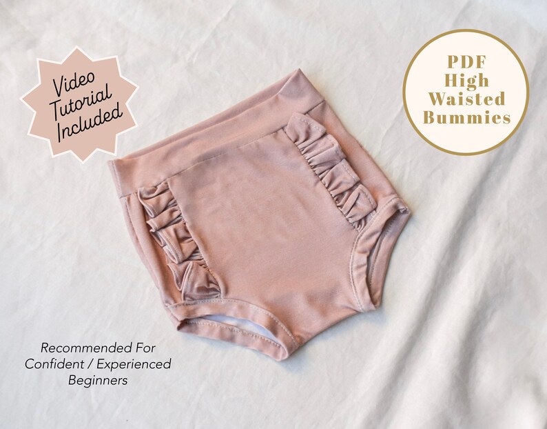 High Waisted Bummie Pattern PDF Bummies Sewing Pattern Baby - Etsy