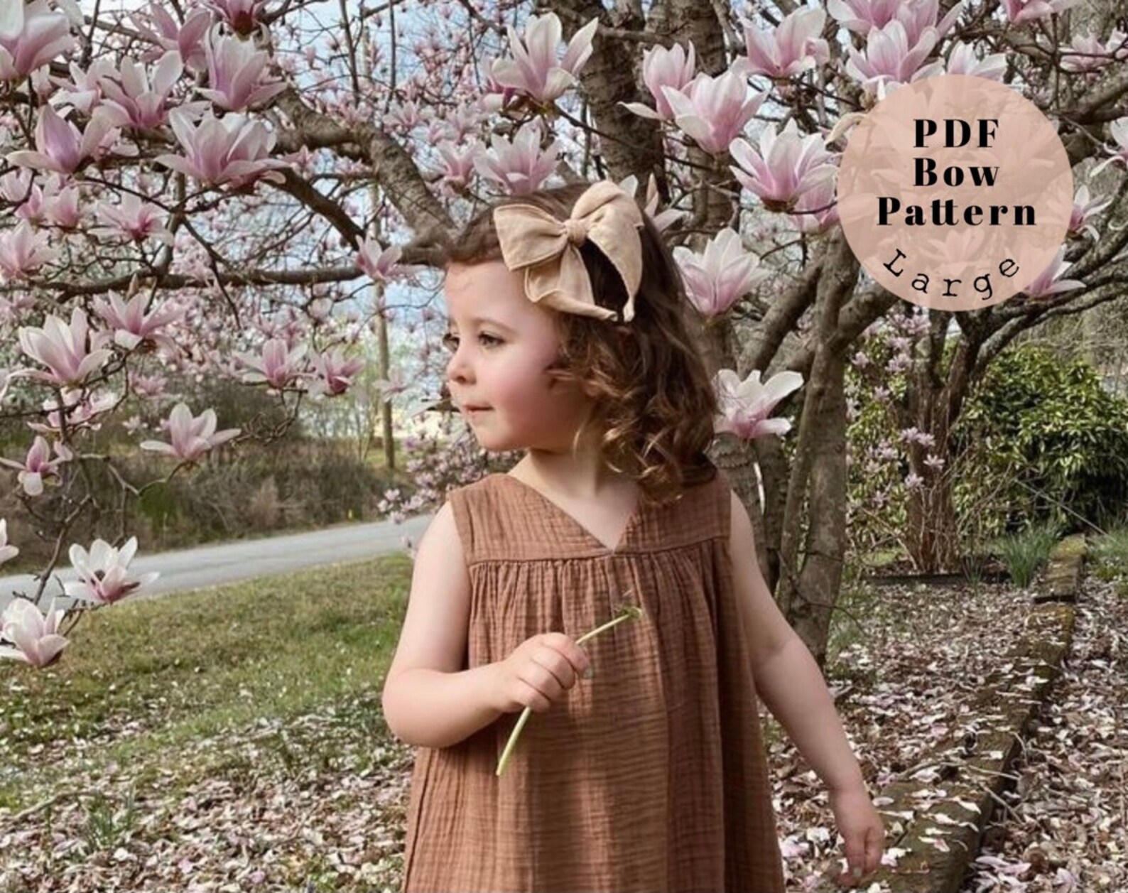 Hair Bow Pattern 2 Sizes PDF Baby bow pattern DIY hair bow | Etsy
