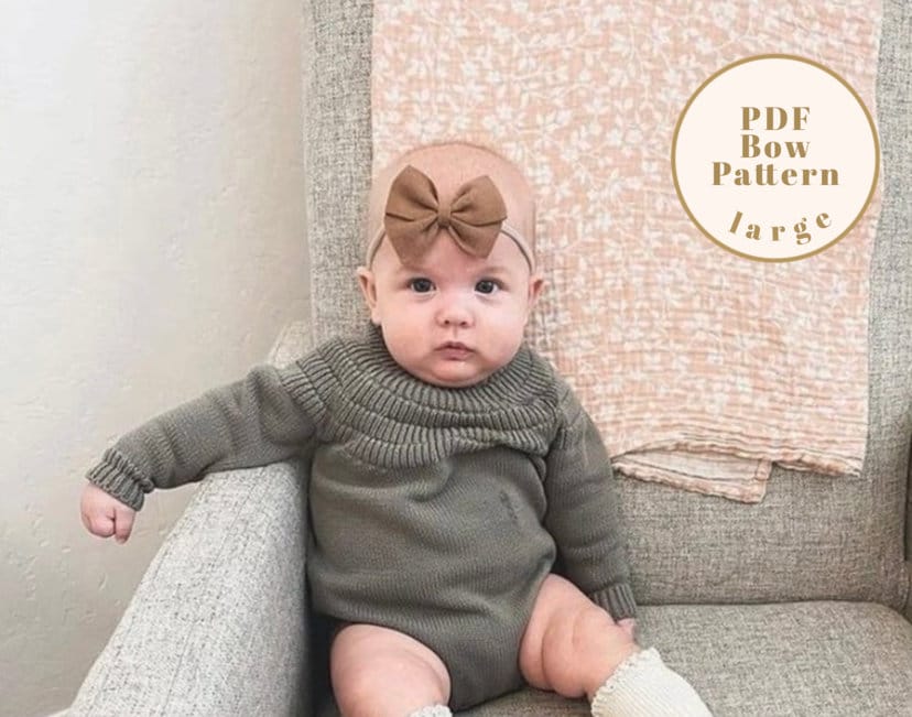 Butterfly Hair Bow Pattern 2 Sizes PDF Baby Bow Pattern DIY | Etsy