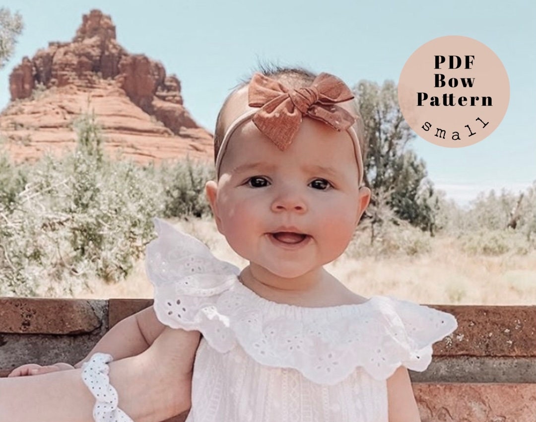 Pinwheel Hair Bow Pattern 2 Sizes PDF Baby bow pattern DIY | Etsy