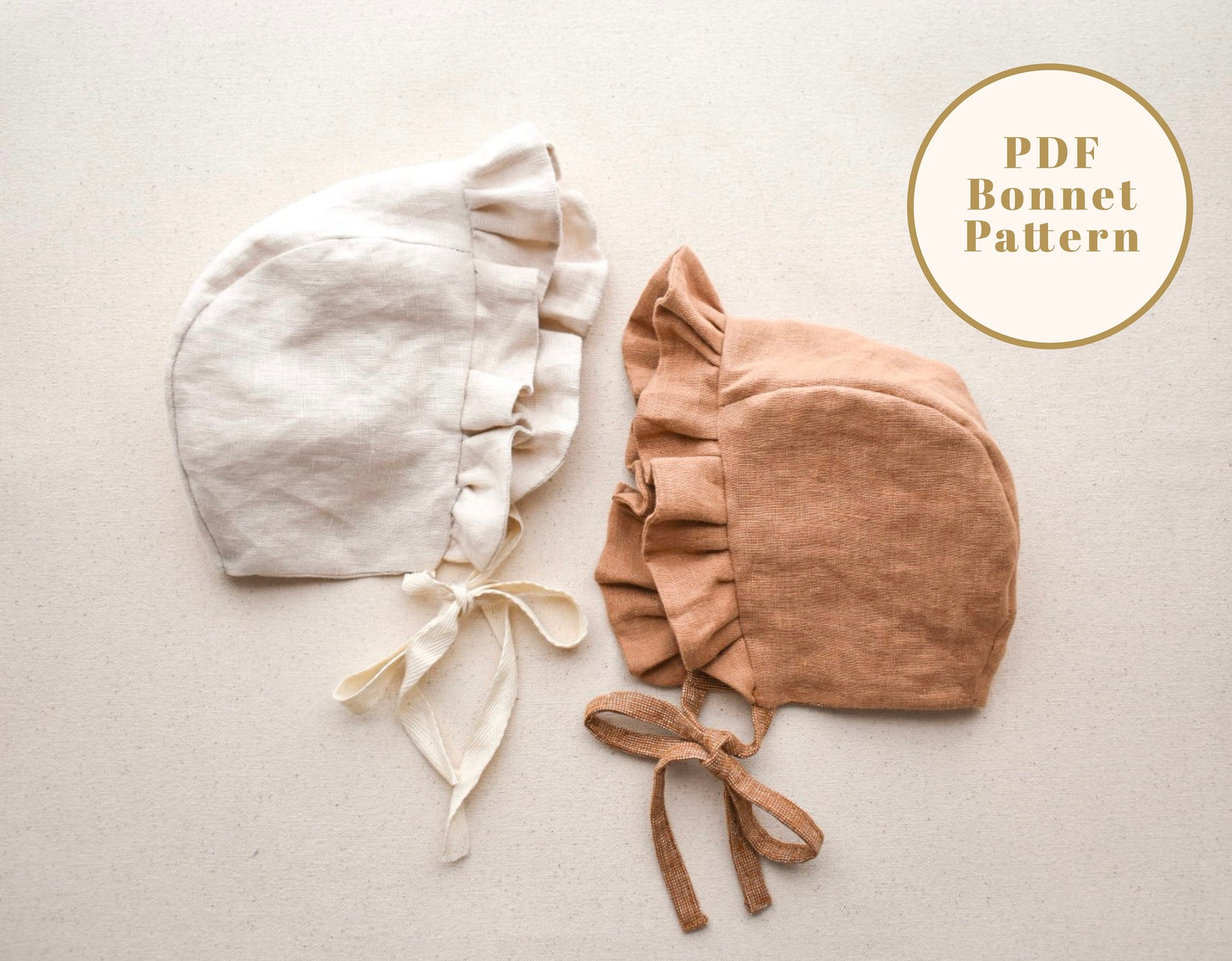 Ruffle Bonnet Pattern Bonnet PDF Baby Bonnet Pattern Frill - Etsy