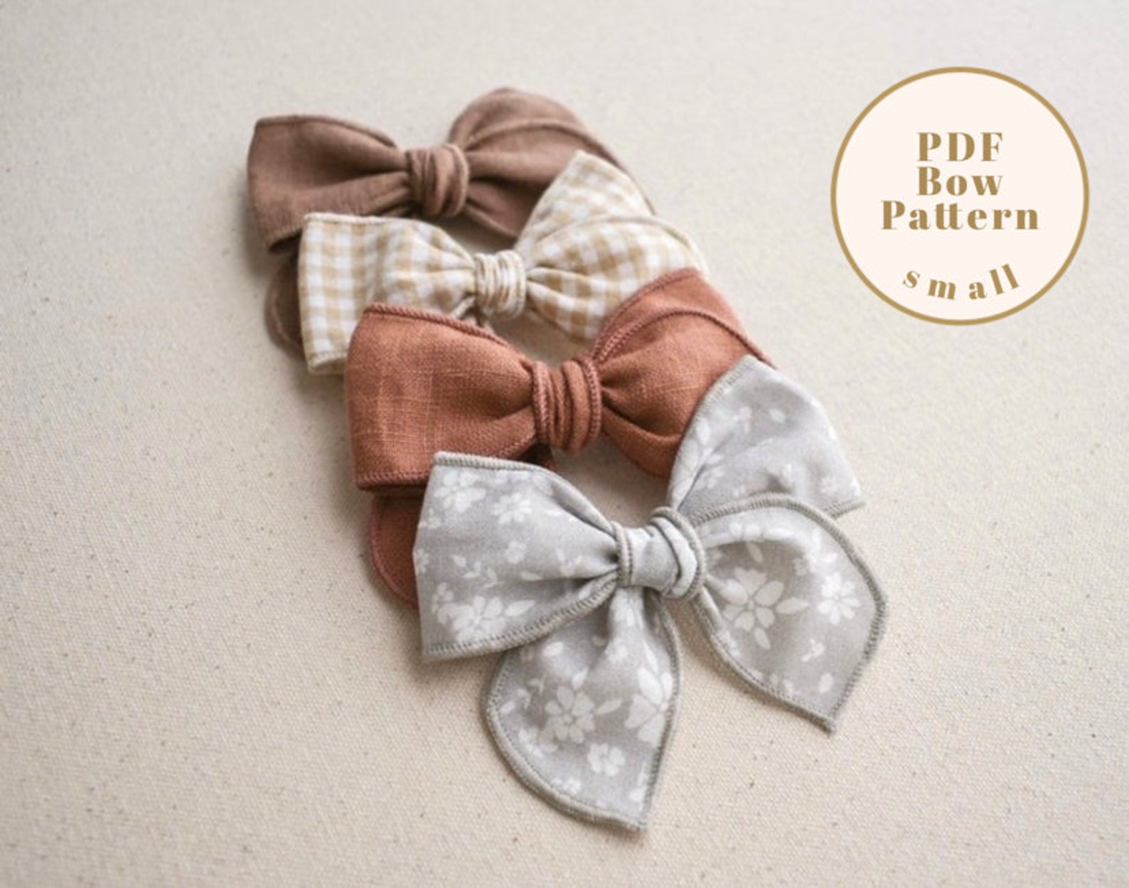 Hair Bow Pattern 2 Sizes PDF Baby Bow Pattern DIY Hair Bow - Etsy