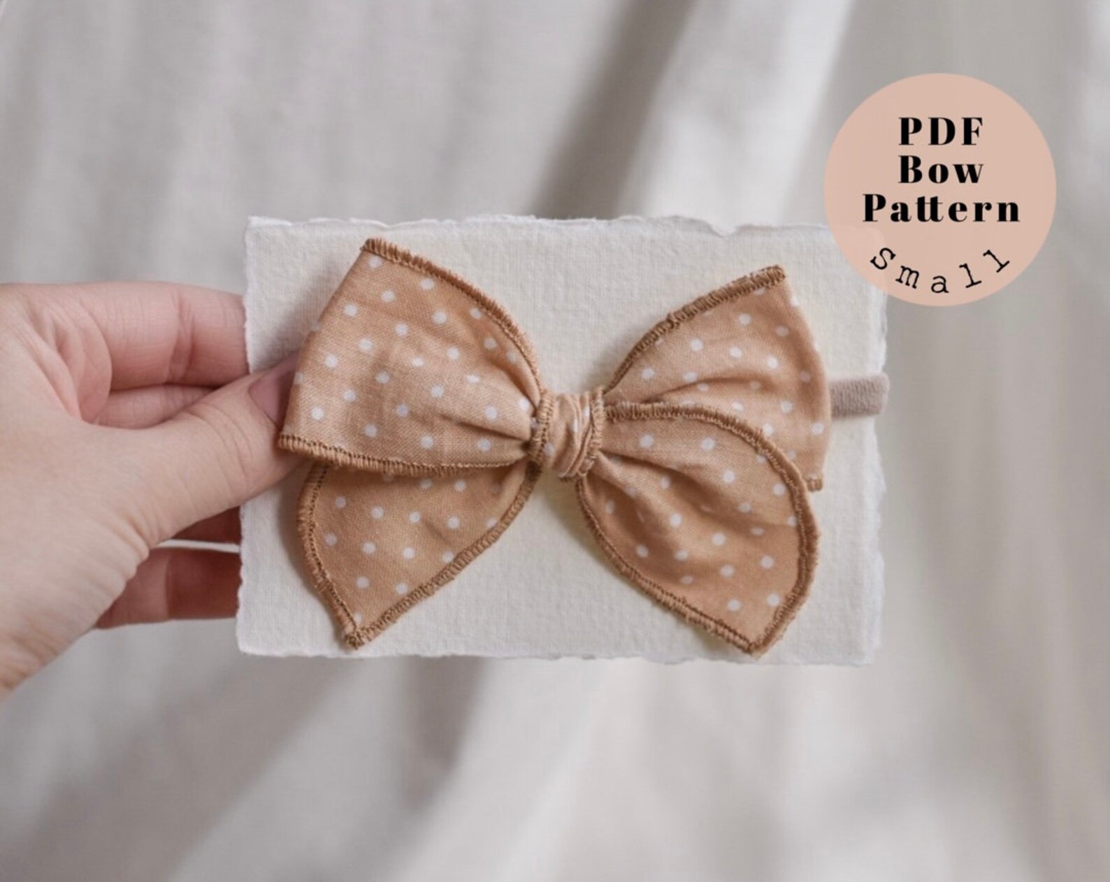 Hair Bow Pattern 2 Sizes PDF Baby bow pattern DIY hair bow | Etsy