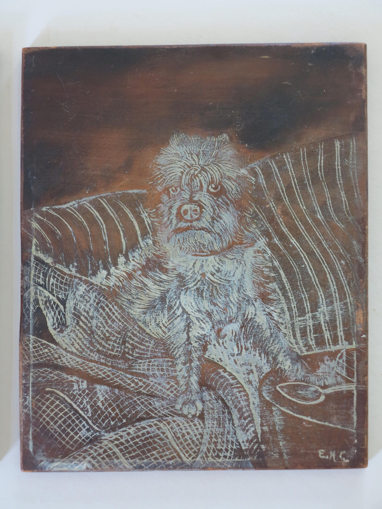 Pair of Late 19th Century English Victorian Pyrography Etchings on ...