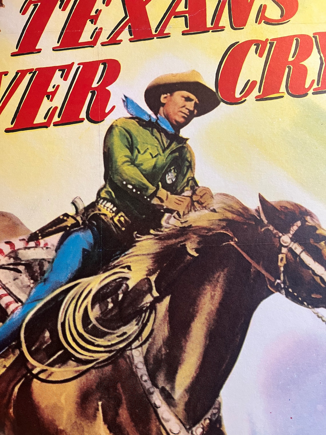 Texans Never Cry columbia 1951. Fine/very Fine on Linen. - Etsy