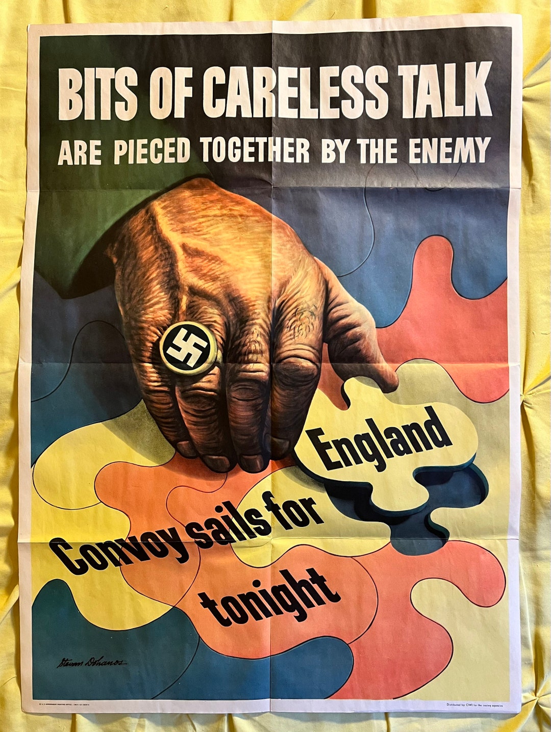 World War II “bits of Careless Talk” (U.S. Government Printing Office ...