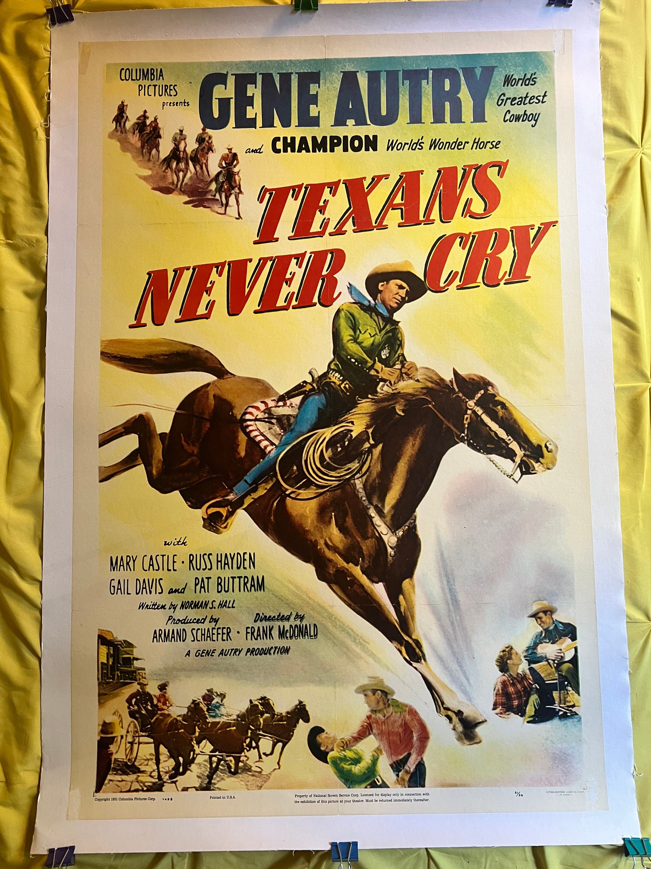 Texans Never Cry columbia 1951. Fine/very Fine on Linen. - Etsy