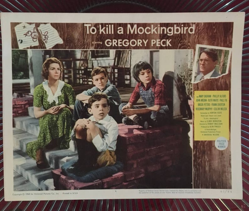To Kill a Mockingbird (universal, 1963). Lobby Card Set of 8 (11" X 14 ...