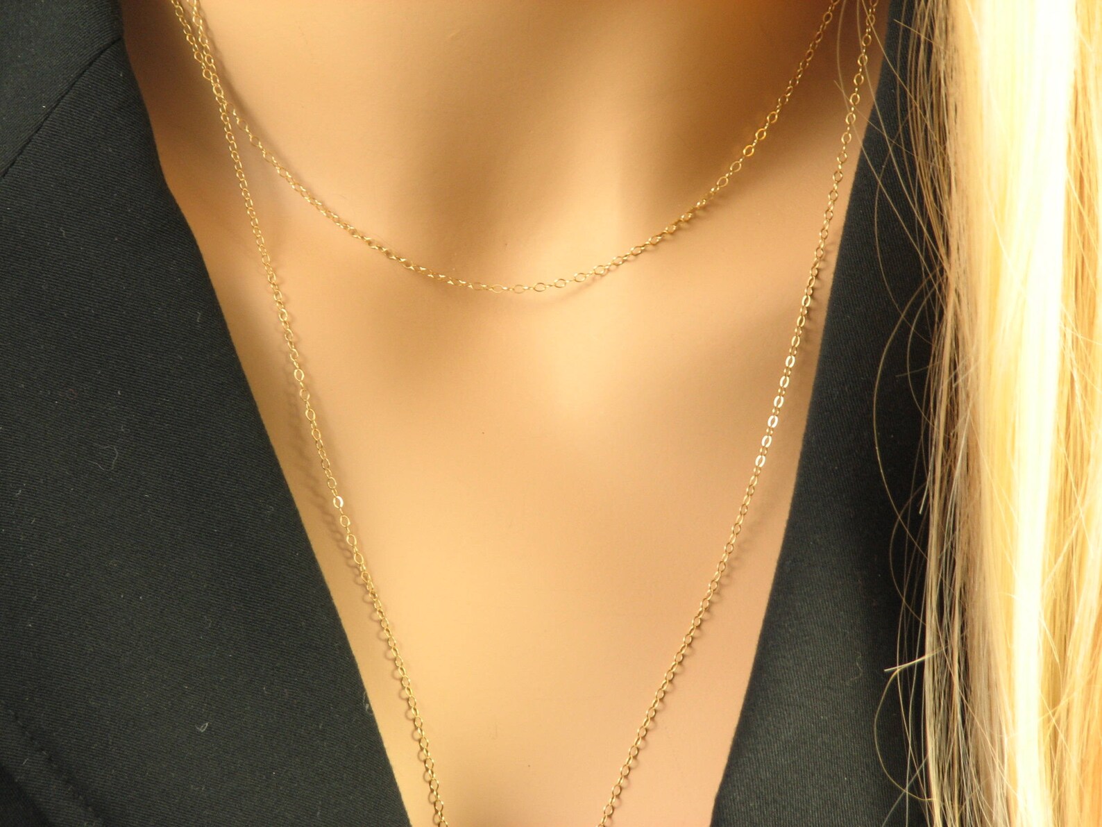 Thin Silver Chain Any Length to 40 Sterling Silver or | Etsy