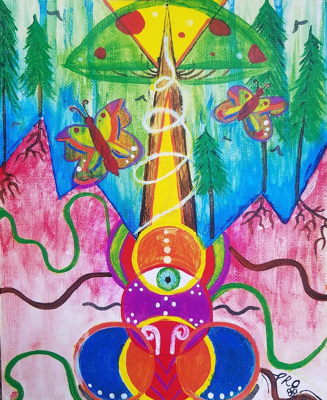 Eye of Gaia" Acrylic Print - Etsy