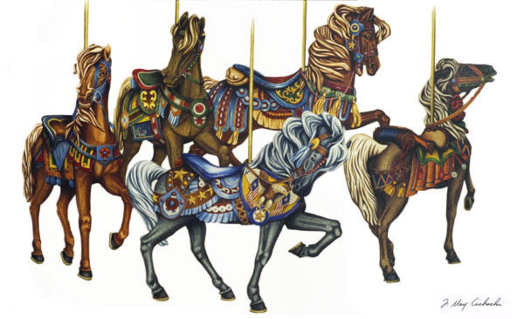 Carousel Horses: Adults and Children Alike Love to Ride the Carousel ...