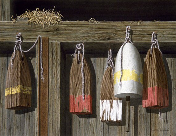 Lobster Floats: Old Floats No Longer of Use With Peeling | Etsy