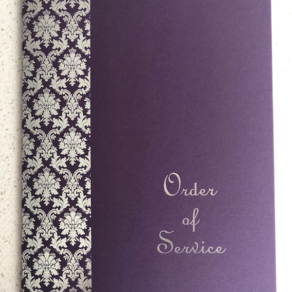 Diy Order of Service - Etsy UK