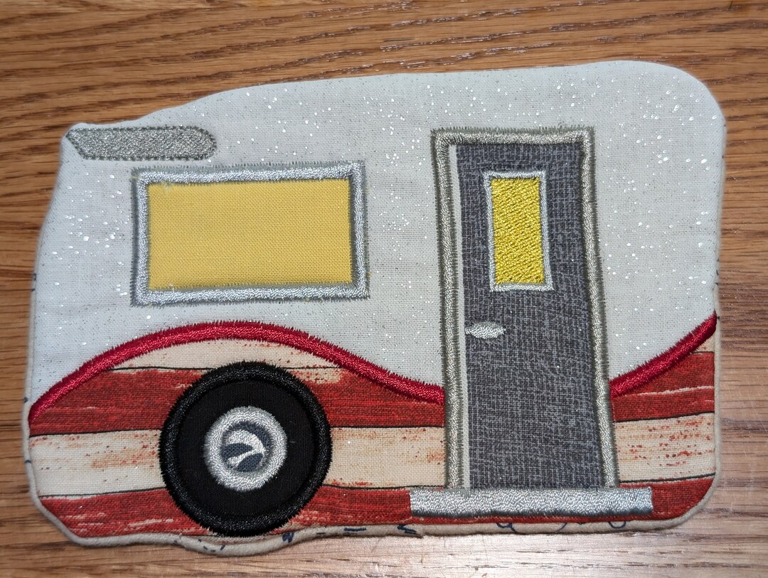 RV Camper Mug Rug Coffee Cup Coaster Retro Vintage Style Camper - Etsy