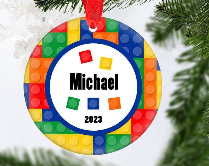 Snowman Christmas Ornament Kit 100% Authentic New LEGO® Bricks - Etsy
