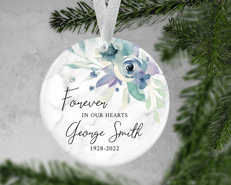 Memorial Christmas Ornaments Memorial Keepsake in Loving - Etsy
