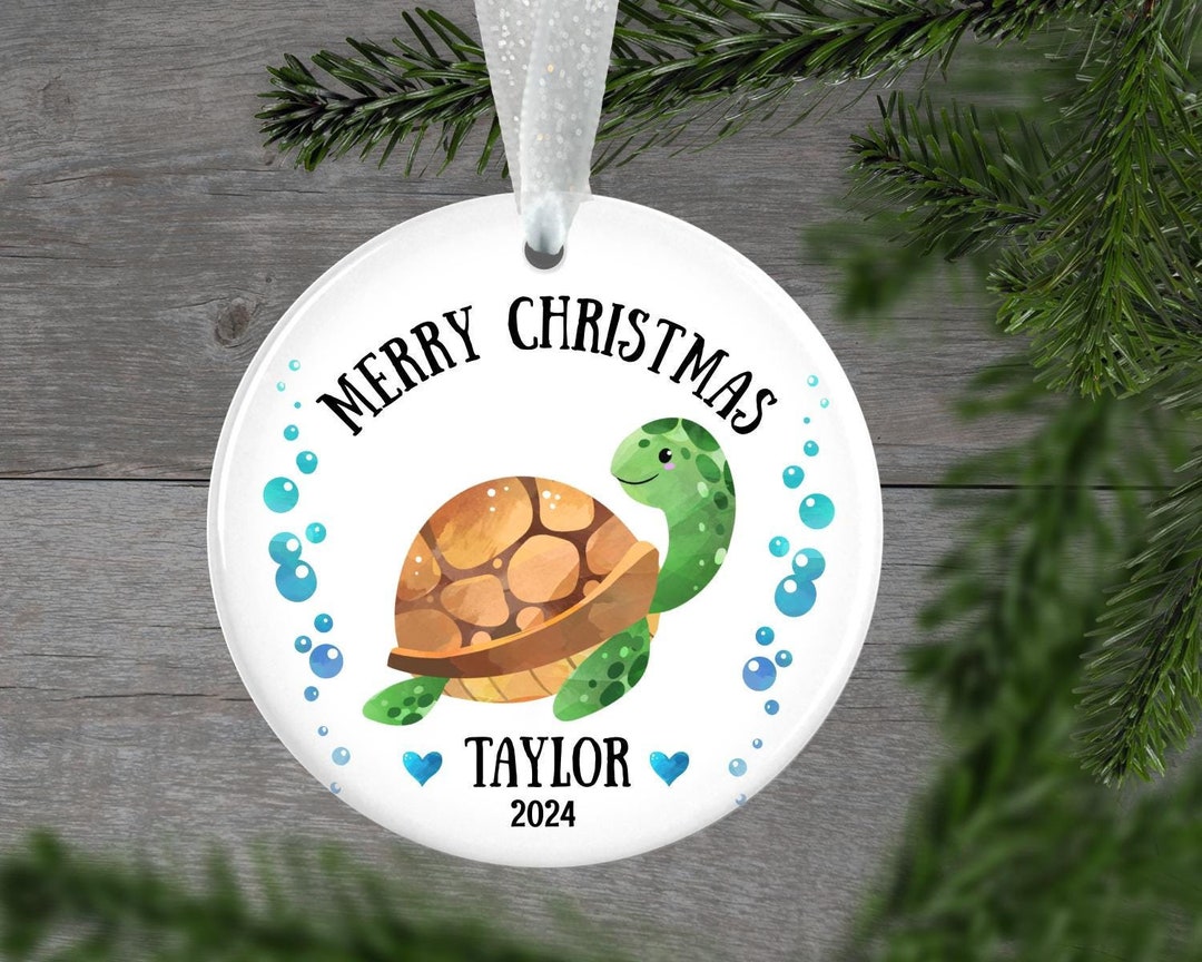 Sea Turtle Christmas Ornaments - Turtle Ornaments - Turtle Gifts - Sea ...