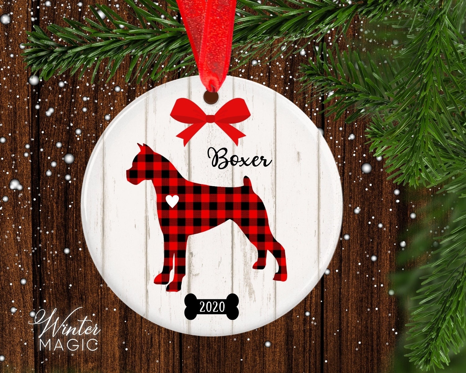 Boxer Ornaments Boxer Christmas Ornament Boxer Gift - Etsy