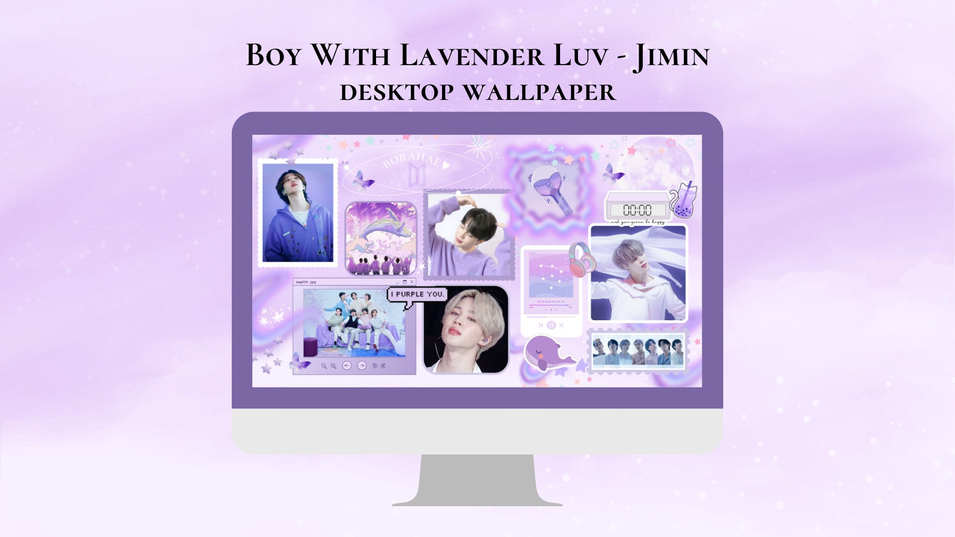 BTS Jimin Desktop Wallpaper - Etsy