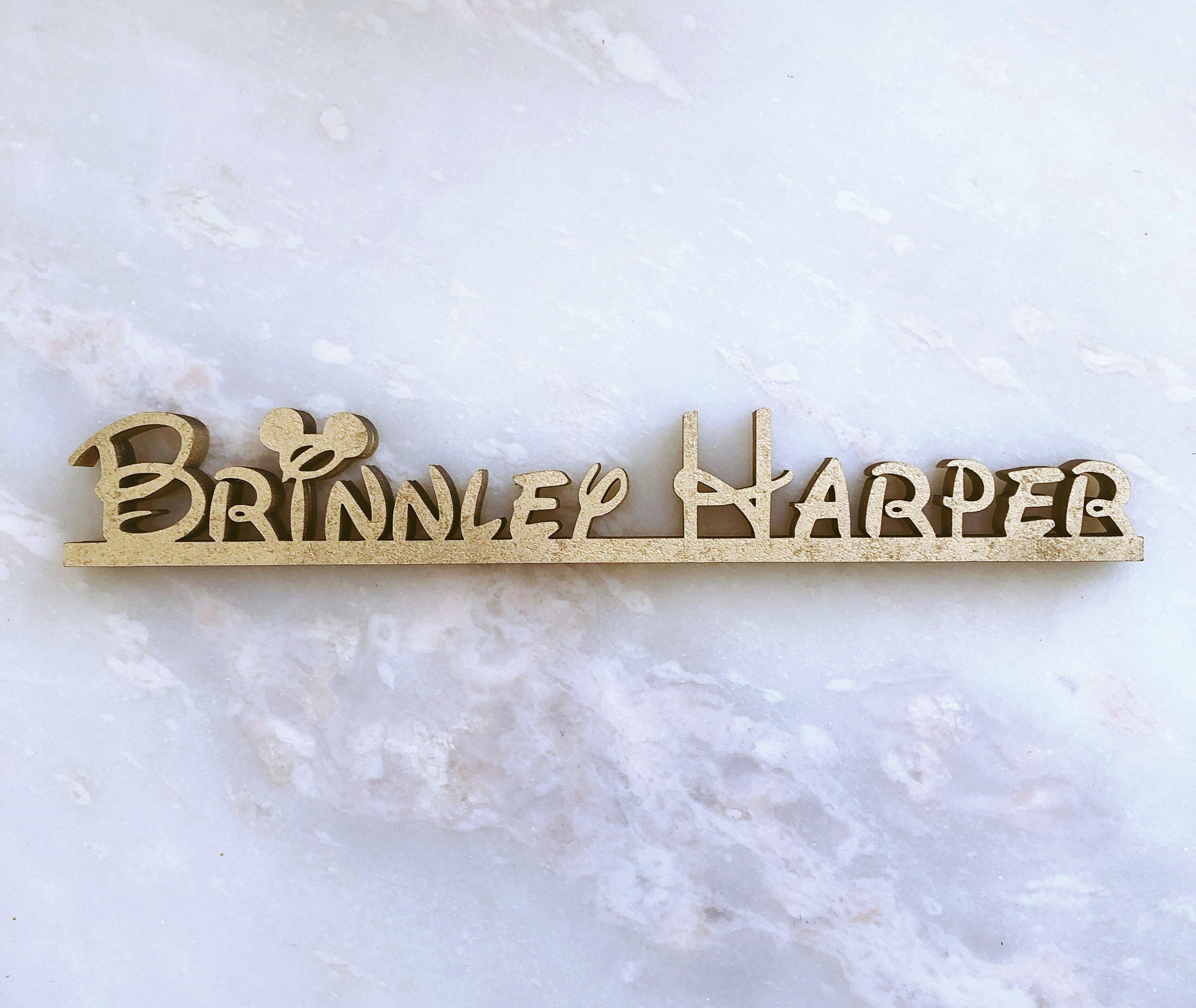 Teacher Disney Style Desk Name Plate Customized Wooden Desk - Etsy