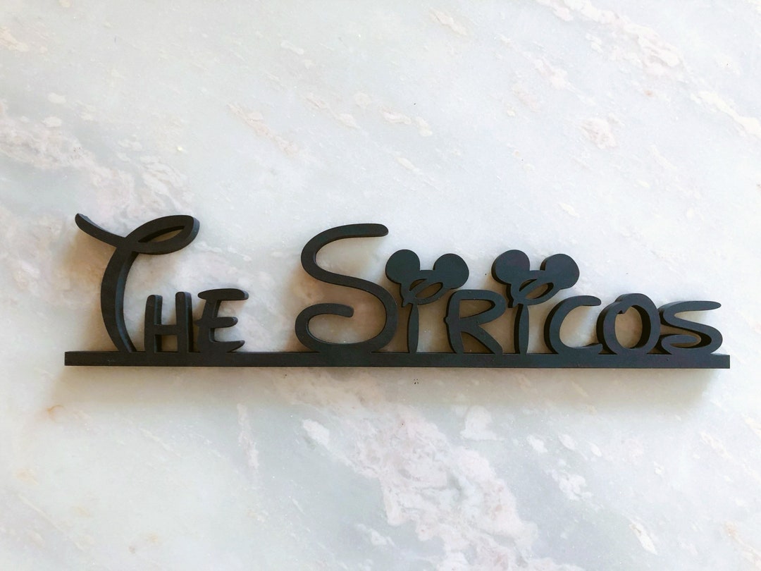 Teacher Disney Style Desk Name Plate, Customized Wooden Desk Sign 1/2 ...