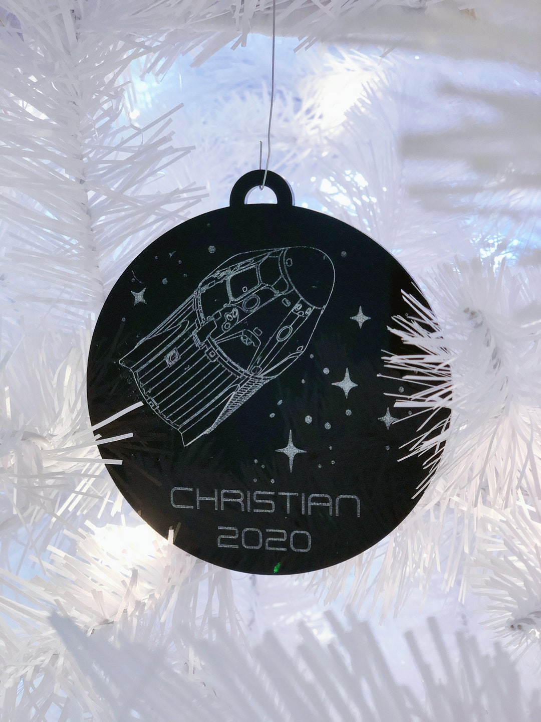 Spacex Ornament Dragon Capsule Christmas, Inspiration4 Engraved ...