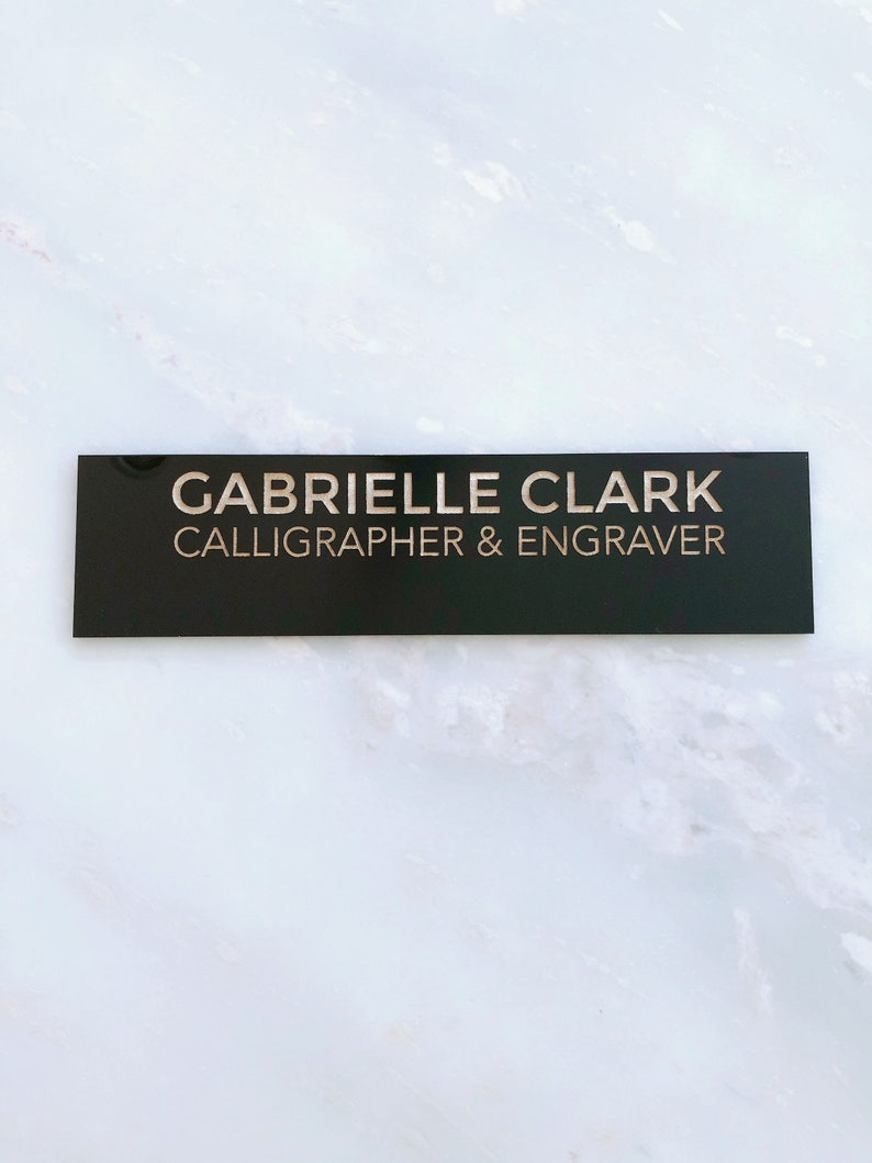 Personalized Laser Cut Name Plate With Logo Custom Elegant - Etsy