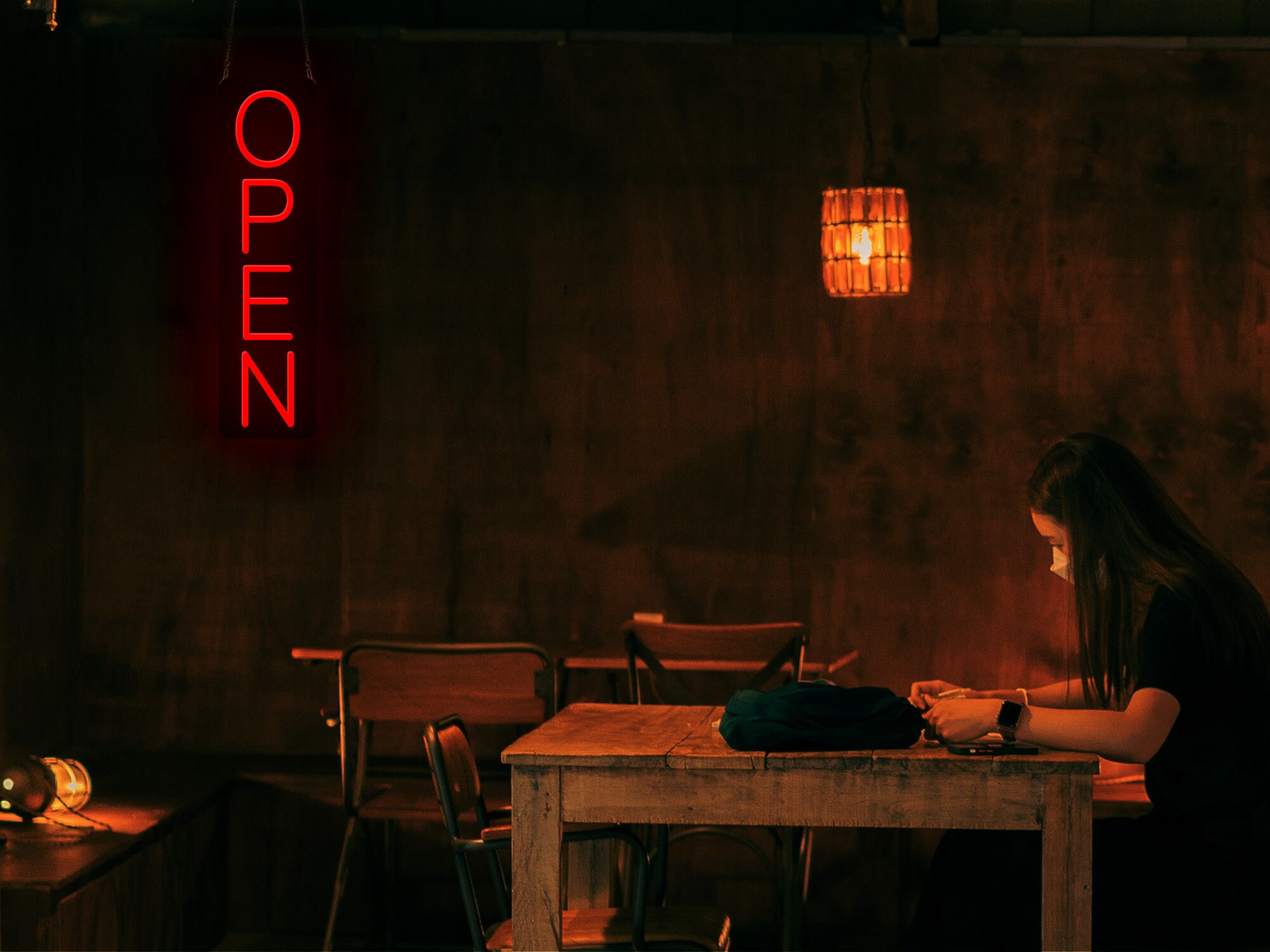 Red Vertical Neon Open Sign for Retail and Business W/ Remote - Etsy