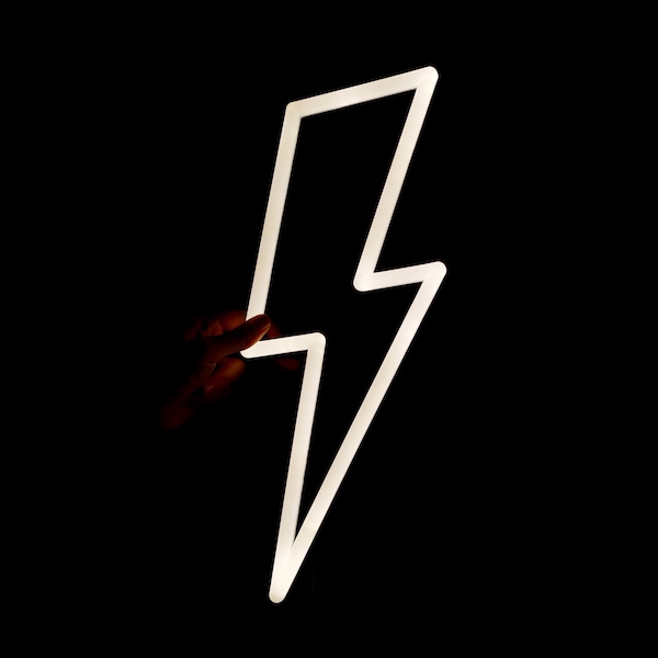 Neon Lightning Bolt - Etsy