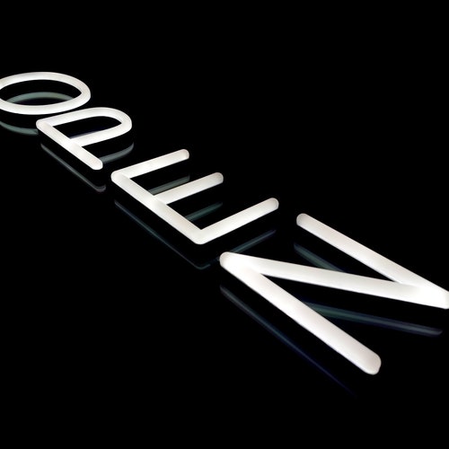 Vertical OPEN Neon Sign for Business W/ Remote and Hanging - Etsy
