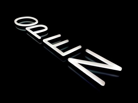 Business OPEN Sign Vertical LED Sign for Store Windows W/ - Etsy