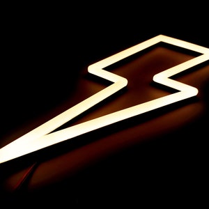 Lightning Bolt Neon Sign Best Christmas Gift New Year Gift - Etsy