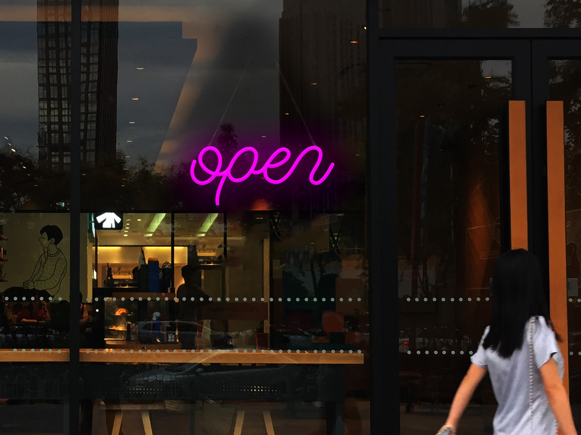 Pink Neon Open Sign With Remote 15inx6in LED Open Signs for - Etsy