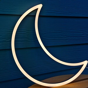 Moon Neon Sign - Etsy