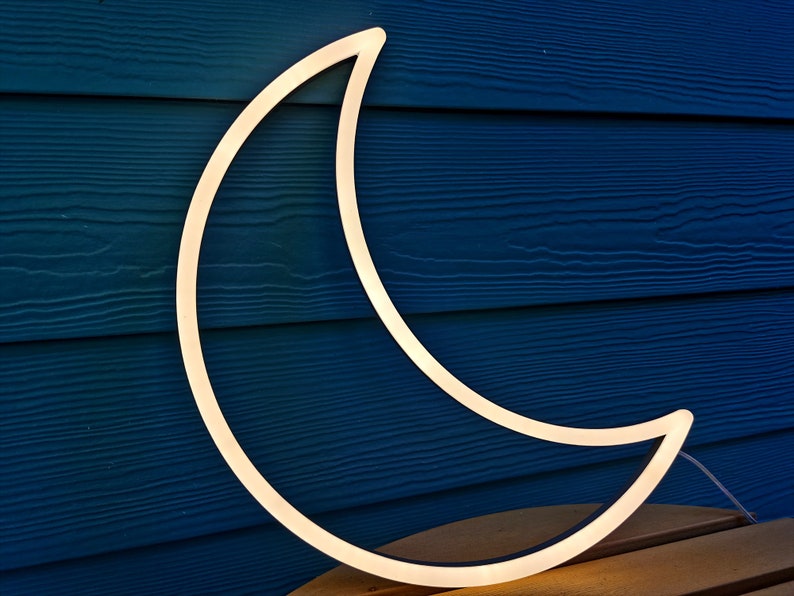 Moon Neon Sign | Etsy