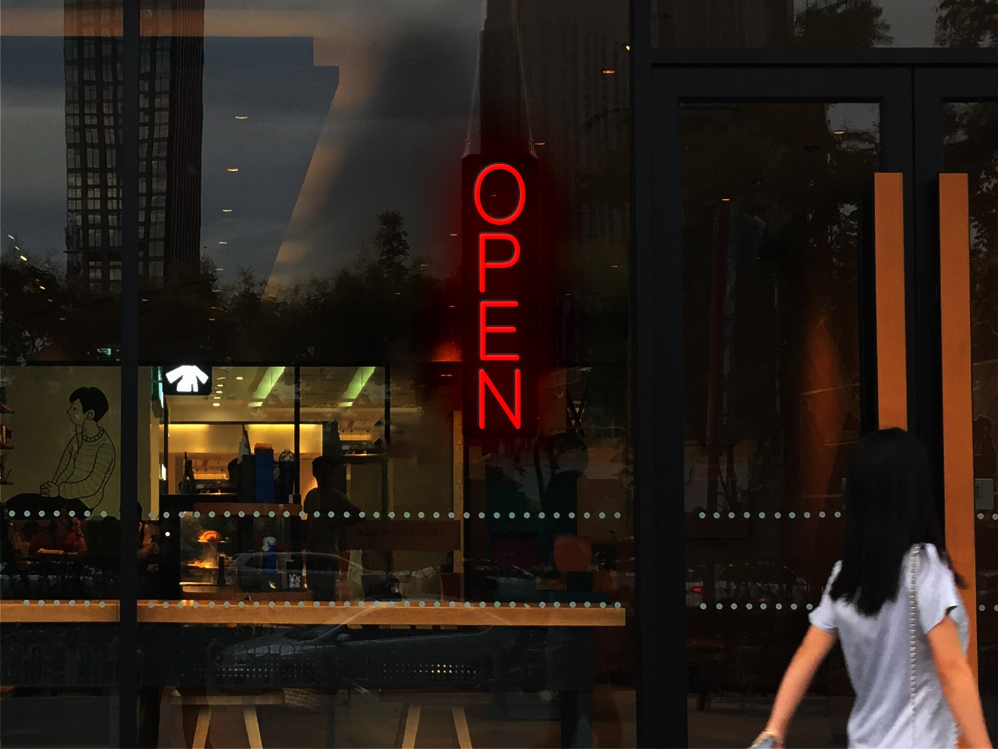 Red Vertical Neon Open Sign for Retail and Business W/ Remote - Etsy