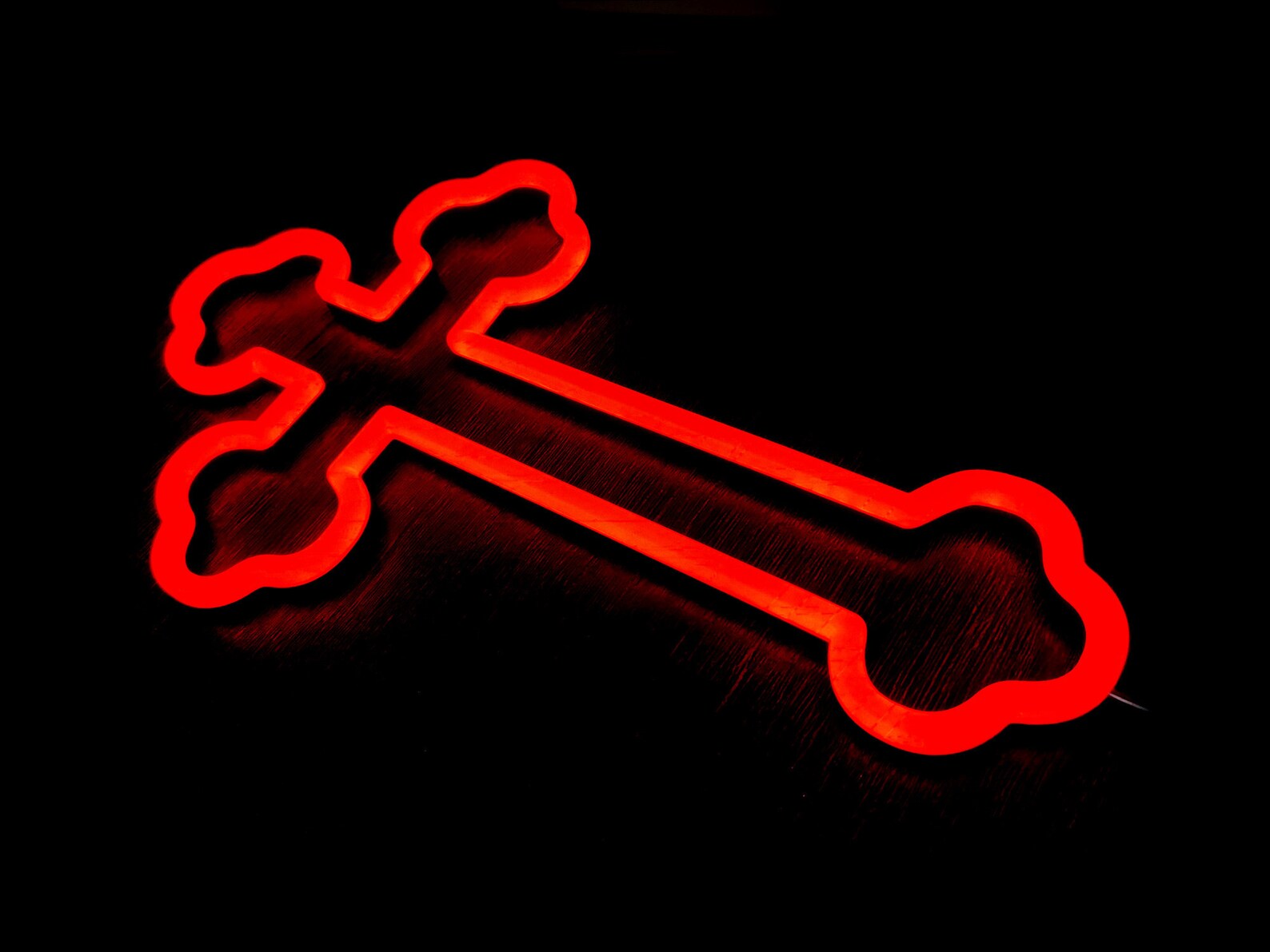 Neon Cross Sign Light Red Cross White Cross Catholicism | Etsy Canada